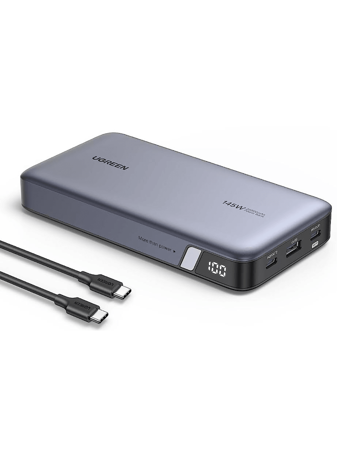 UGREEN 145W Max Power Bank 25000 mAh, 3 Anschlüsse, USB-C, Digitales D